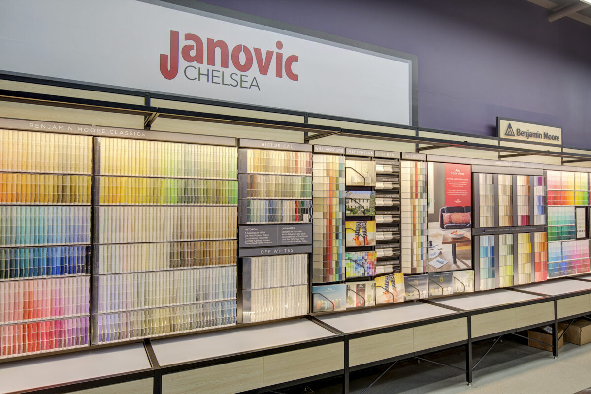 Chelsea Window Treatment & Paint Store | Janovic – The Color Authority